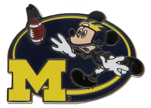 Mickey Mouse Football - Michigan Wolverines Football | PIN 80279