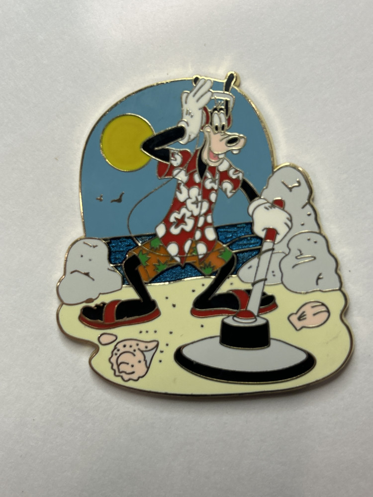 Treasure Hunt Mystery Pin Set - Goofy with metal detector | PIN 81328