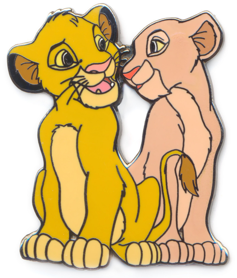 Mystery Pin Series 2001 - #7 - Young Simba and Nala Looking At Each ...