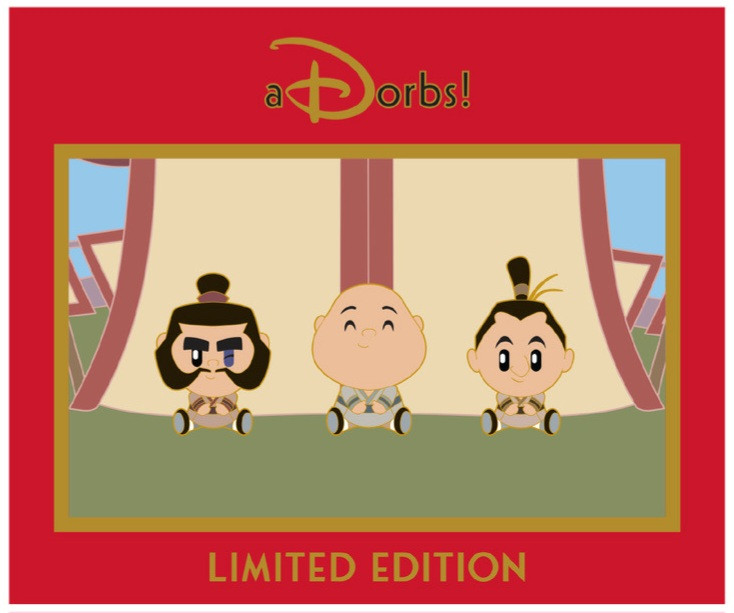 D23 Expo 2024: Mulan aDorbs! Boxed Sets - Yao, Ling, and Po in Camp Box Set | PIN 82520