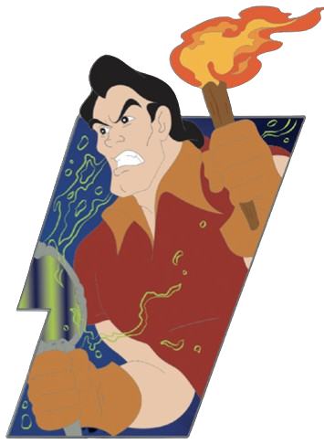D23 Expo 2024: Disney Heroes vs Villains Collection - Gaston with Mirror and Torch | PIN 82567
