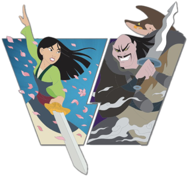 D23 Expo 2024: Disney Heroes vs Villains Collection - Mulan vs Shan Yu ...