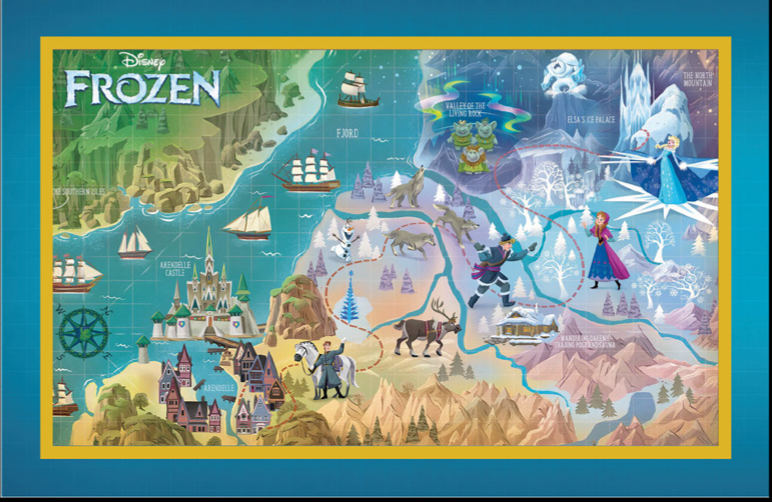 D23 Expo 2024: Disney Maps Collection - Frozen Map Set - Full Set | PIN ...