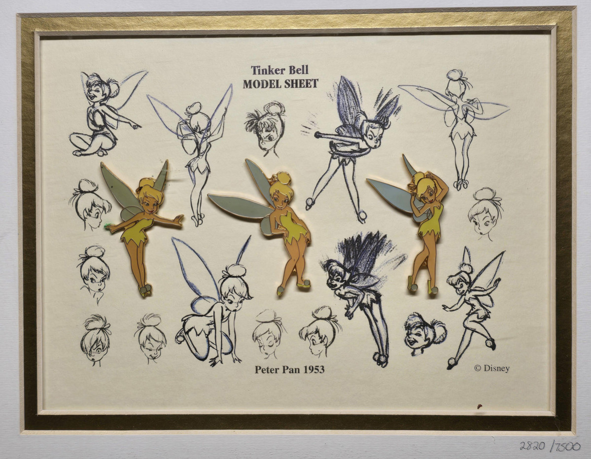 Tinker Bell Model Sheet Framed Set - Tinker Bell Model Sheet Framed Set ...