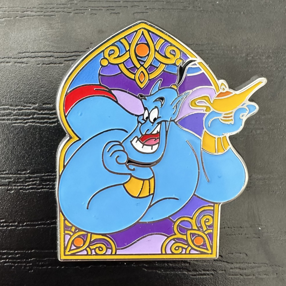 Aladdin - Genie Holding Lamp - Arched Window | PIN 86927