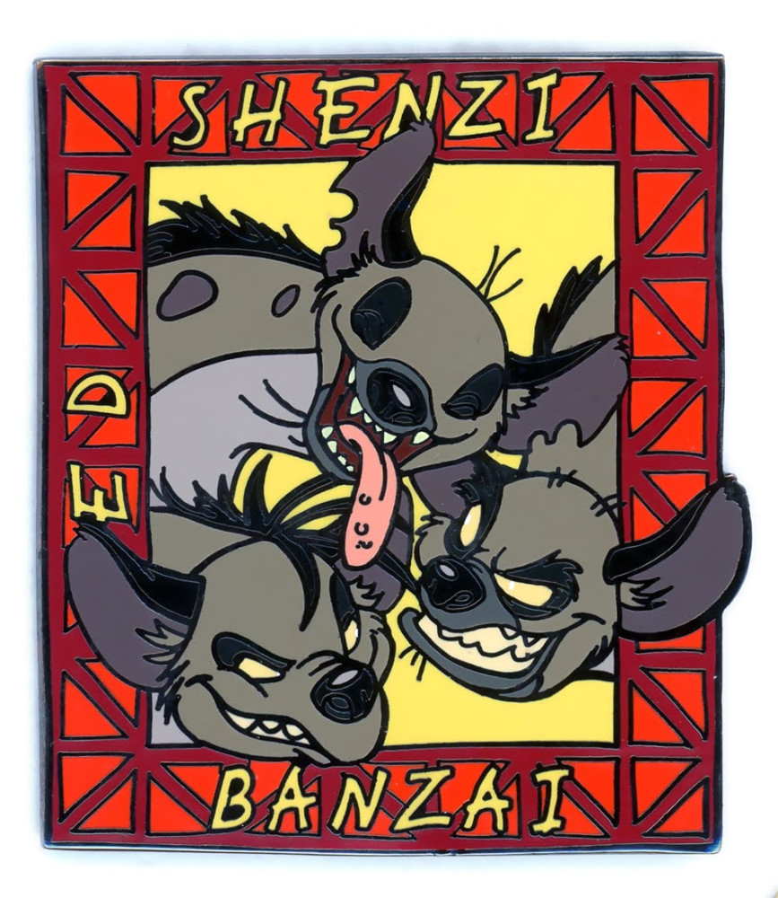 Lion King Character Set #2 - Ed, Shenzi and Banzai in an Orange Frame ...