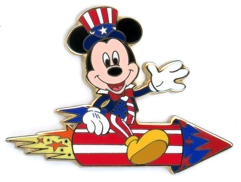 2003 Global Americana Series - Uncle Sam Mickey Riding a Rocket | PIN 89405