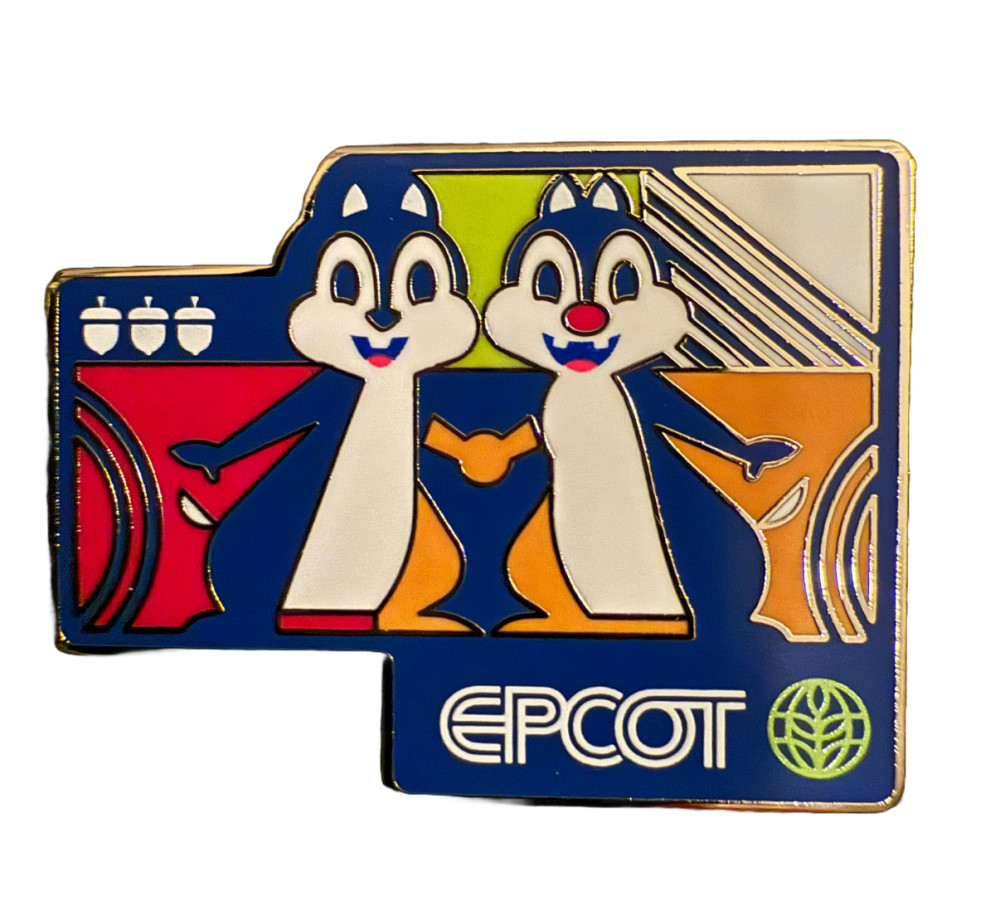 EPCOT Rectangular Retro Mystery Collection - Chip and Dale | PIN 89977