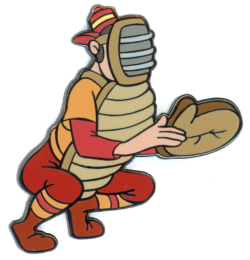 Casey at the Bat 5 Pin Boxed Set - Visiting Catcher | PIN 90357