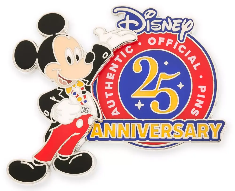 Celebrating 25 Years of Disney Pin Trading - Mickey Mouse - Authentic ...