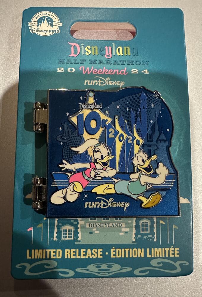 runDisney: Disneyland Half-Marathon Weekend - Disneyland 10K 2024 Donald and Daisy "I Did It ...