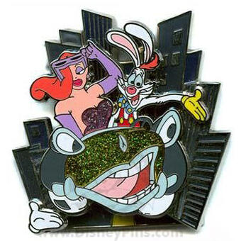 World Of Disney (NYC) - Jessica and Roger Rabbit riding Benny the Cab ...