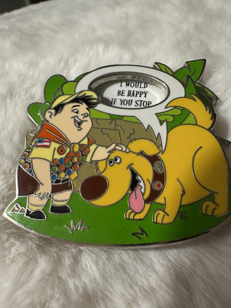 Up 10th Anniversary - Dug and Russell Talking Spinner | PIN 11655