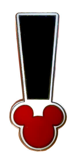 Imagination Campus - Black Exclamation Mark With Red Mickey | PIN 97313
