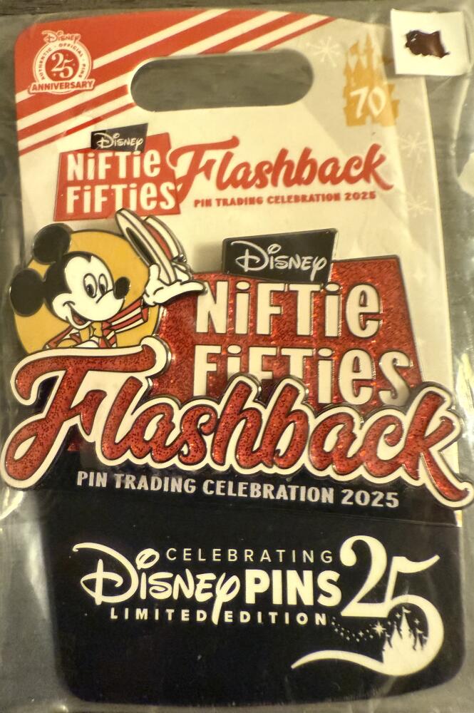 Niftie Fifties Flashback Pin Trading Celebration 2025 - Welcome Gift — Event Logo | PIN 97433