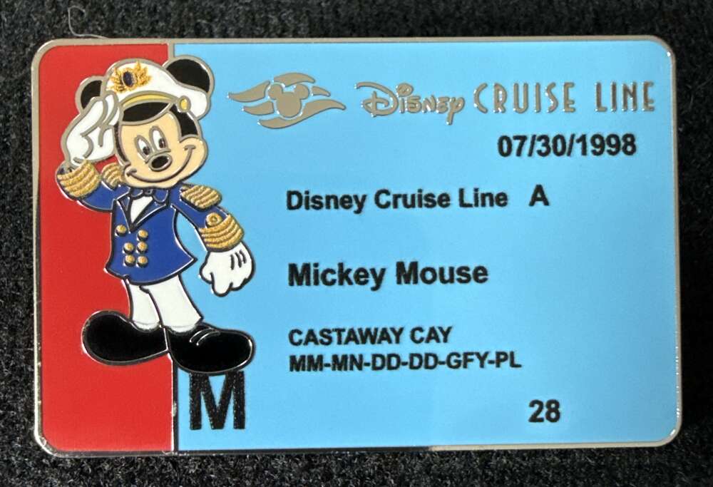 Employee I.D. Badge - DCL - Mickey Mouse - Cruise Line - ID Card - Key ...