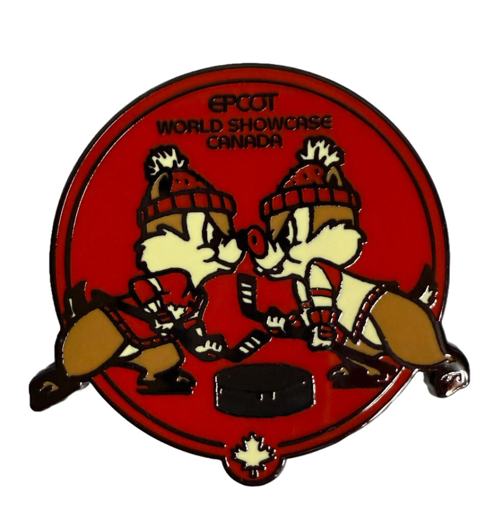 EPCOT World Showcase - Chip and Dale Playing Hockey | PIN 98473