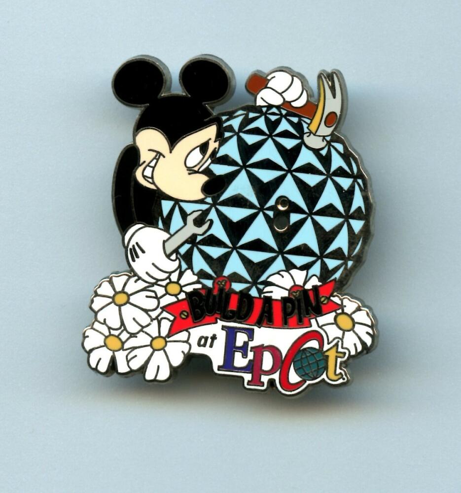 Build-a-Pin: 1st Generation - Build-A-Pin at Epcot (Mickey with Hammer ...