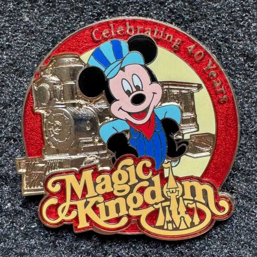 Celebrating 40 Years Magic Kingdom Passholder - Conductor Mickey | PIN ...