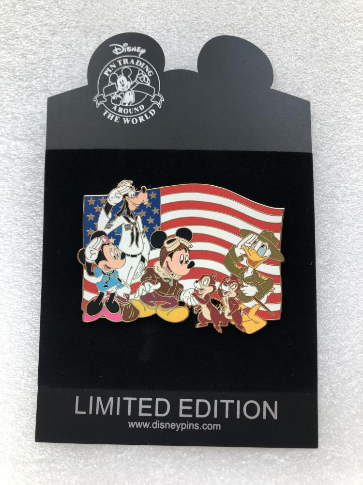 Disney Shopping - Patriotic Mickey, Minnie, Donald, Goofy, Chip, Dale ...