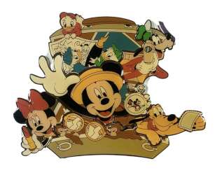 Grand Opening - Bon Voyage - Framed Pin Set Puzzle - Mickey, Minnie ...